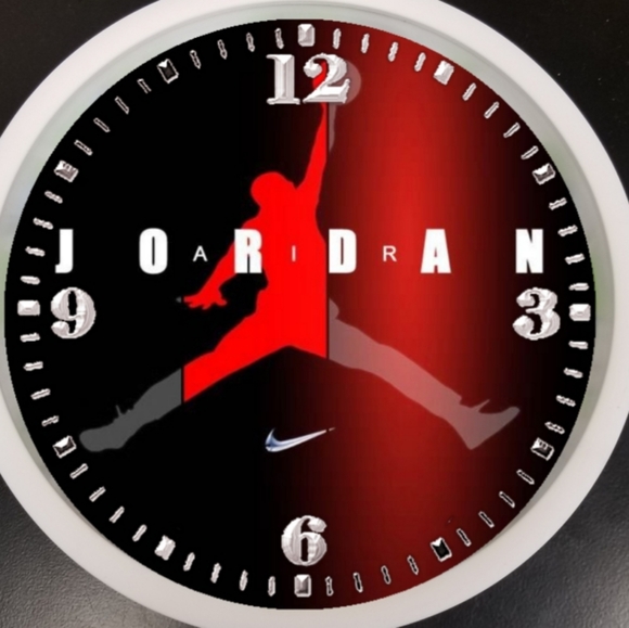 unknow | Wall Decor | Bulls Mj Nike Clock | Poshmark